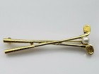 Golf Ball and Putter Clubs Brooch Pin Gold Tone Faux Pearl Golfing ...