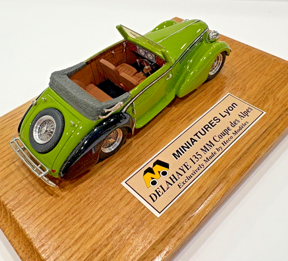 1935-1954 Delahaye 135 Coupe De Alpes 1:43 NOS Model Car by Minatures Lyon/Heico | eBay