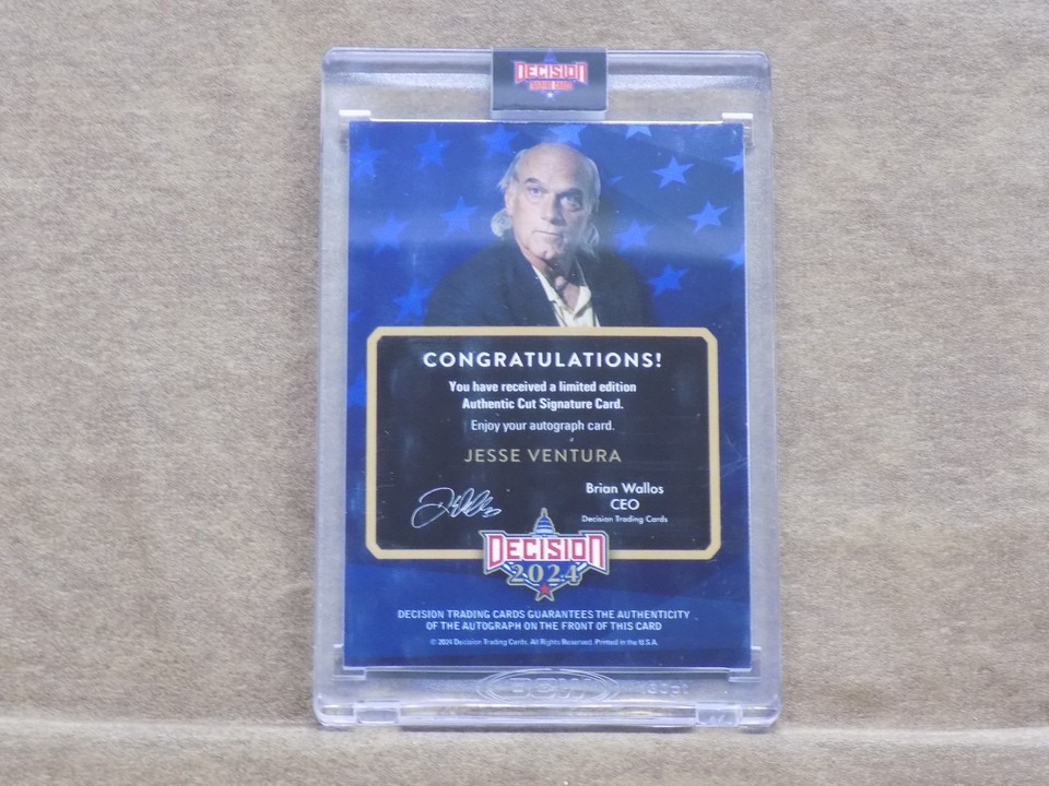 2024 Decision Jesse Ventura Cut Signature /4 | eBay