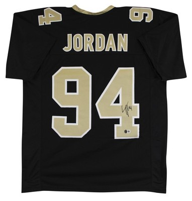 Cameron Jordan Authentic Signed Black Pro Style Jersey Autographed BAS ...
