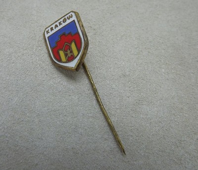 Vintage Krakow Poland City Shield Enamel Stick Pin HAT PIN | eBay