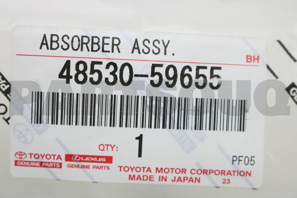 4853059655 Genuine Toyota ABSORBER ASSY, SHOCK, REAR, RH/LH 48530-59655 ...