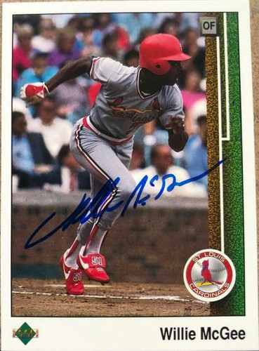 Willie McGee Autographed 1989 Upper Deck #621 | eBay