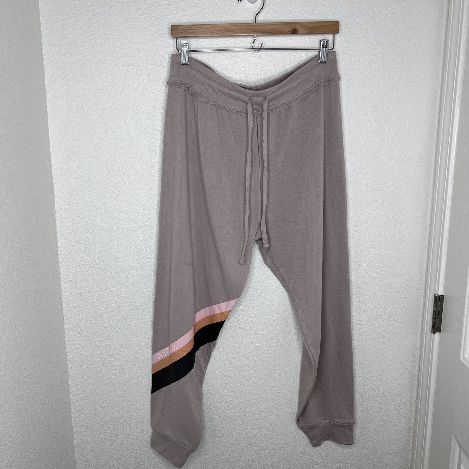 Wildfox Cosmic Relaxed Knit Joggers Sweats Atmosphere Color way Stripes ...