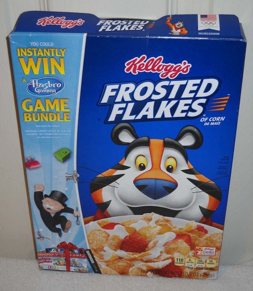 Frosted Flakes Box Back New Cereal: Kellogg's Cinnamon Frosted Flakes