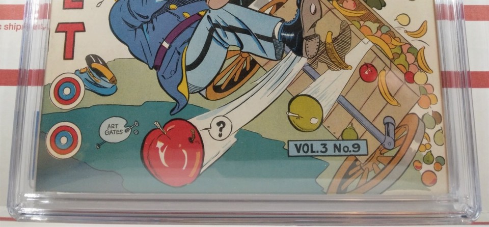 🎯 CGC ROCKFORD PEDIGREE TARGET COMICS V3 #9 NOVELTY PRESS 1942 BASIL ...