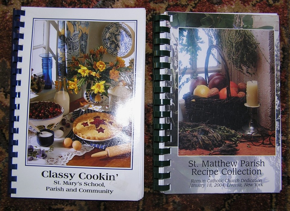 Lot of 12 Vintage Community Fundraising Cookbooks - Church - Club ...
