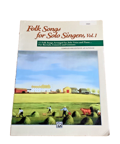 Folk Songs for Solo Singers, Vol. 1 Paperback by Jay Althouse (High ...