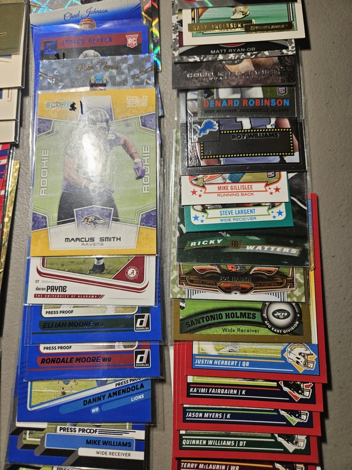Football Card 100% Lot Of 145 Parallel Cards Some Serial Numbered ...