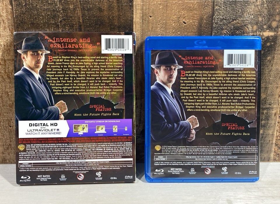 11.22.63 Blu-ray Set Stephen King James Franco JFK Assassination ...