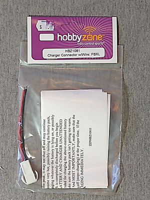 Hobby Zone Charger Connector w/ Wire: FBXL HBZ1081 ~ TS | eBay