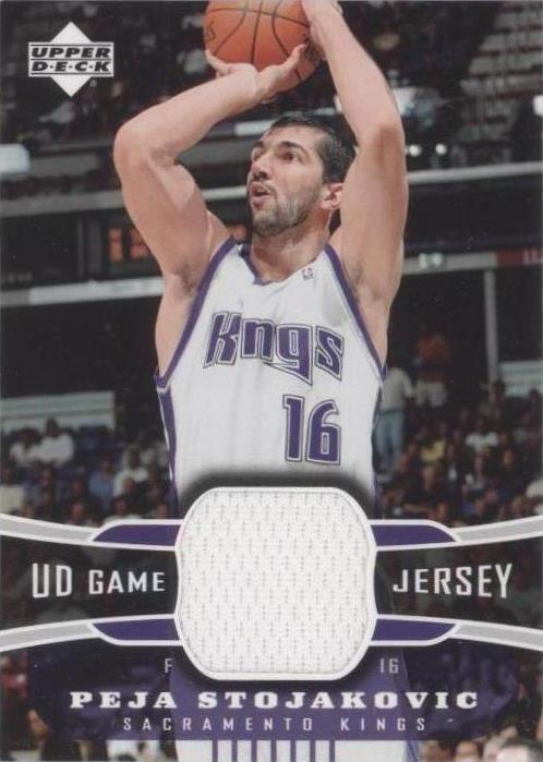 2004-05 Upper Deck - Ud Game Jersey Peja Stojakovic #GJ-PS (MEM) for ...
