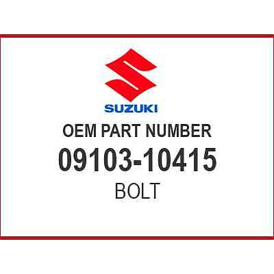 Suzuki BOLT,10X25 09103-10415 OEM NEW | eBay