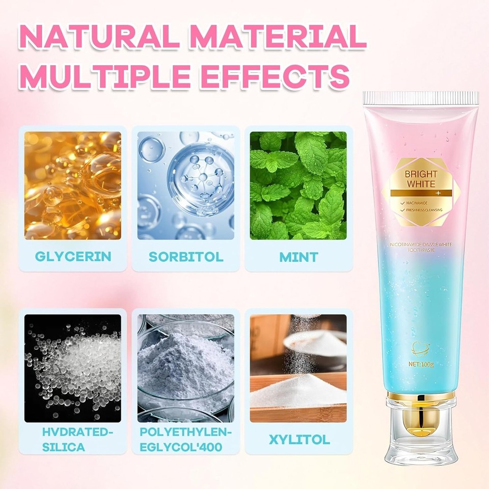 100g Body Accel -Niacinamide Whitening Toothpaste Freshens Breath 24 ...