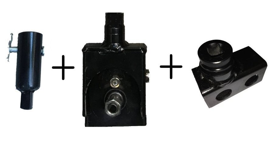 Post hole auger/digger to 1/2" drive adapter for mobile home/earth ...