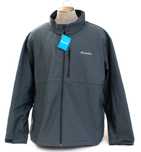 Columbia Gray Ascender Softshell Zip Front Jacket Men's Size 6X ...