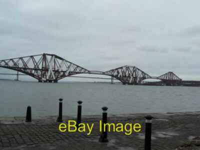 Photo 6x4 Bollards on Long Craig Pier Queensferry With the Forth bridge ...