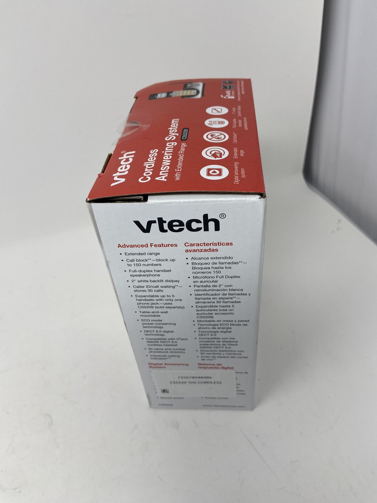 VTECH CS5209 DECT 6.0 Cordless Phone Expansion Handset For CS5249/5229 ...