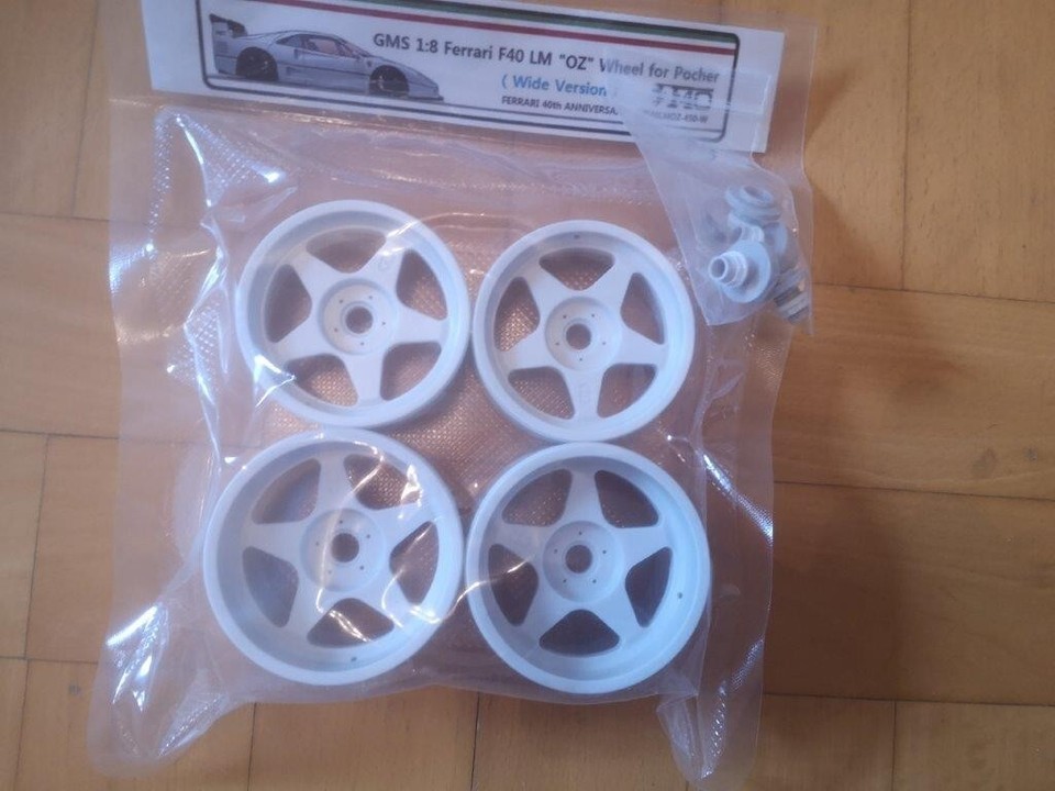Wheel GSM for FERRARI F40 LM "OZ" POCHER 1/8 scale K55 K56 K57 K58 K60 ...