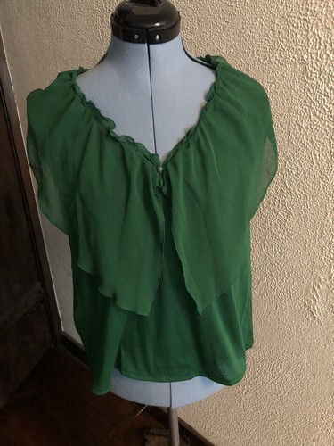 MNG by MANGO X-small green sleeveless tank top | eBay