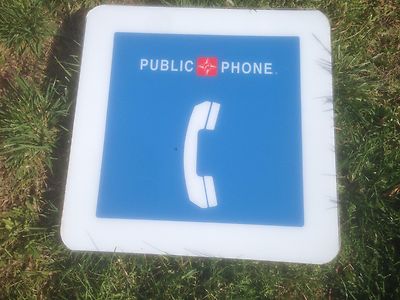 Large Phone Payphone Sign Payphones Telephone 22x22 acrylic | eBay