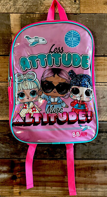 LOL Surprise Jet Set Girls Backpack 15 X 13 Multicolors “Less/More ...