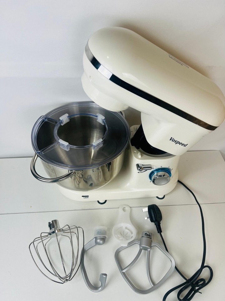 Stand Mixer, Vospeed Food Mixer Dough Blender, 6.2L 1500W Electric Cake ...
