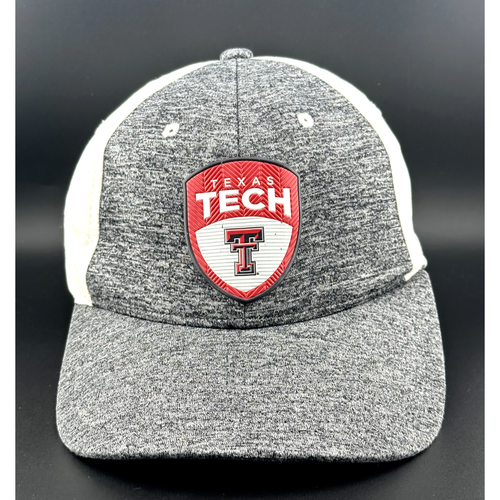 Adult TEXAS TECH UNIVERSITY CAP Gray White - OSFM - Adjustable | eBay