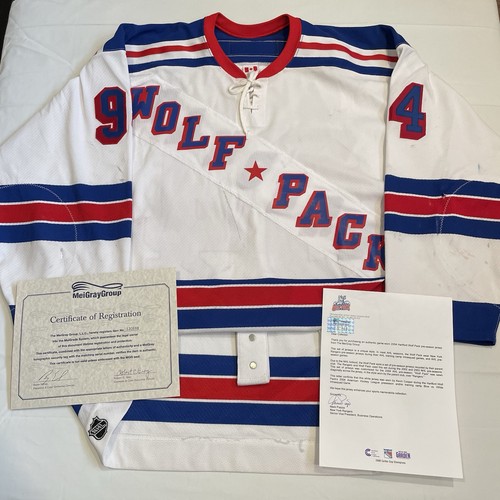 Game Worn Kevin Cooper Hartford Wolf Pack 2004-05 AHL Hockey Jersey ...
