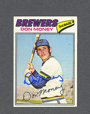 Don Money signed Milwaukee Brewers 1977 Topps card | eBay