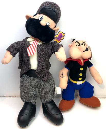 Kuddle Me Toys 18" Bluto and Play by Play 13" Popeye Plush New with ...