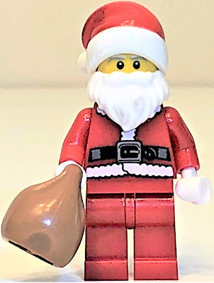 Genuine LEGO Collectible Minifigure SANTA with Medium Nougat Bag col122 ...