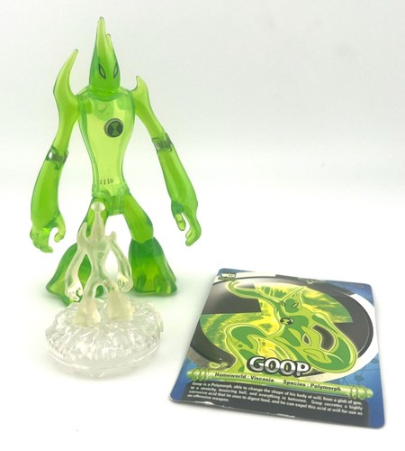 Ben 10 Alien Force GOOP Green Transparent 4" + Omnitrix Crystal ...