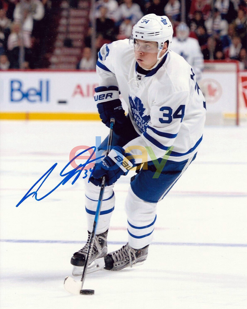 AUSTON MATTHEWS SIGNED AUTOGRAPH 8X10 PHOTO TORONTO MAPLE LEAFS reprint ...