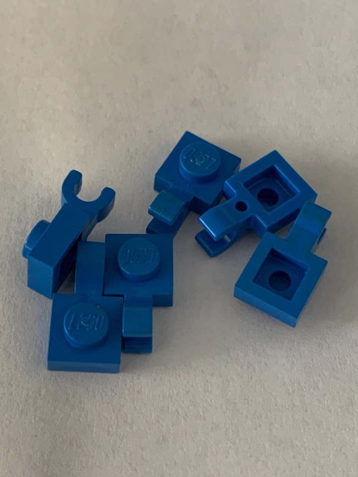 LEGO Parts 6019, 61252 (6pcs) Plate, Modified 1x1 w/Clip Horizontal ...