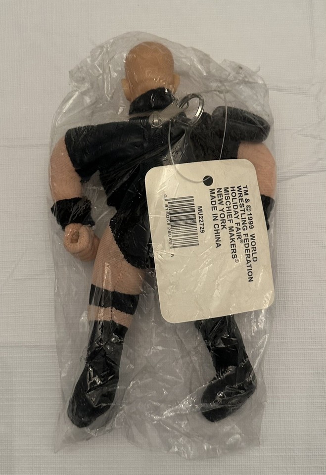 Stone Cold Steve Austin 1999 WWF Mini Wrestling Buddy Keychain | eBay