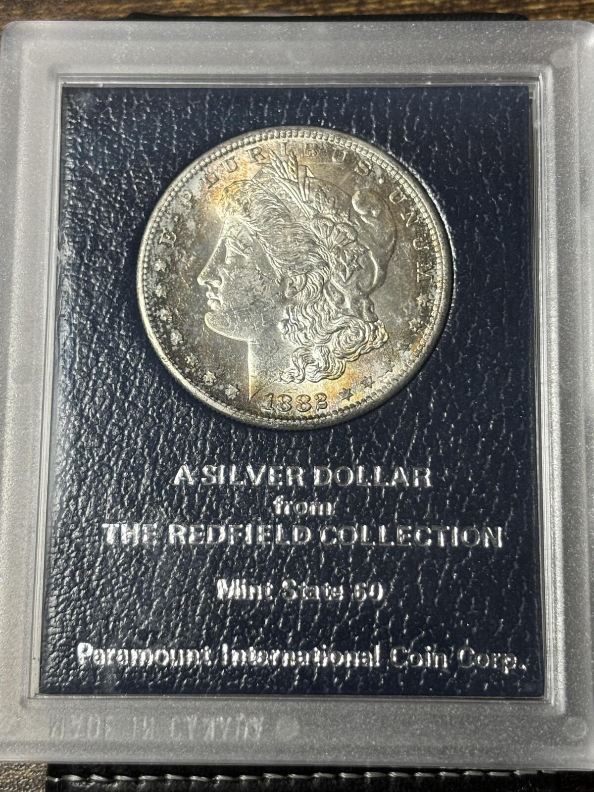 1882-S $1 Morgan Silver Dollar. Rare Redfield Paramount Holder! | eBay