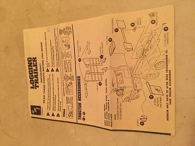 AMT INSTRUCTIONS Model Truck Semi - Logging Trailer T528601 | eBay