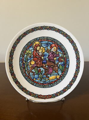 VTG Noel Vitrail-Christmas Nativity Plate By D'Arceau Limoges #1 In ...