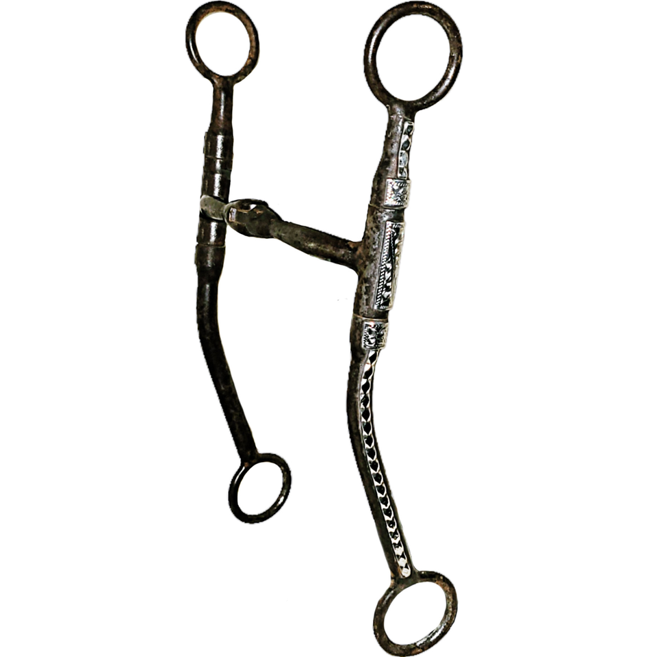 Ray Maheu Mahue Engraved Sterling Silver Dotted Dot Hinged Mouth ...