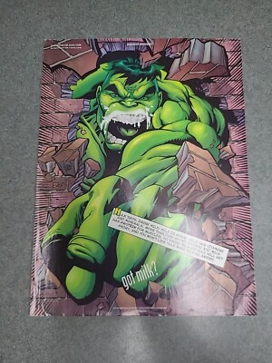 Incredible Hulk Got Milk Print Ad 1999 8x11 Wall Art Decor | eBay