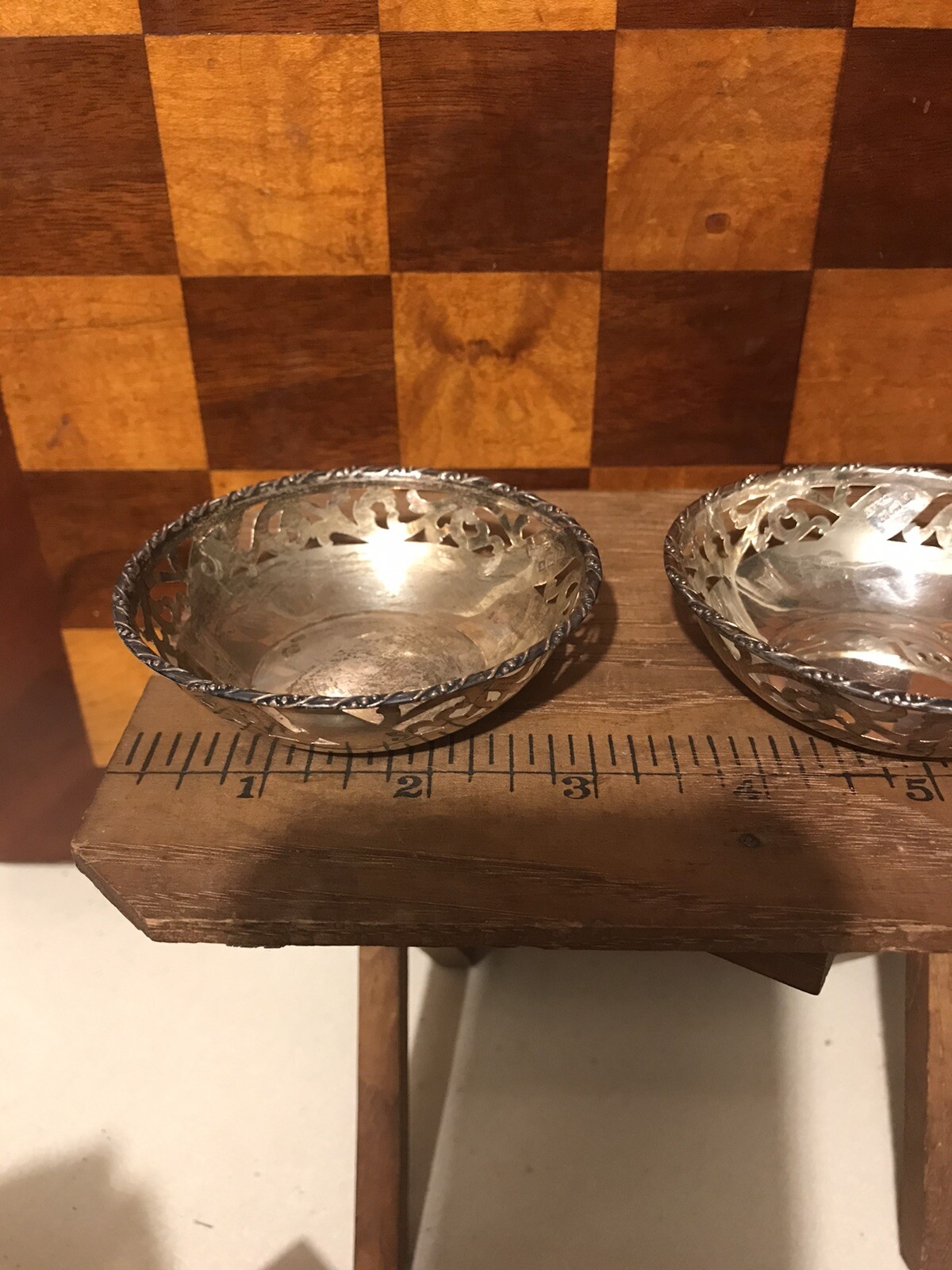 LOT 2 Vintage 1925 Gourdel Vales Co Sterling Silver dishes Bonbon ...