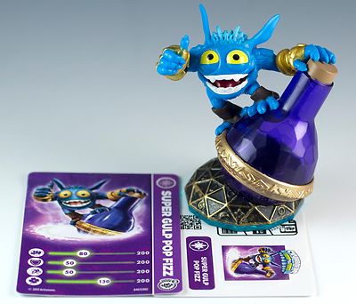 Skylanders Swap Force Super Gulp Pop Fizz Figure Loose w/Card & Sticker ...