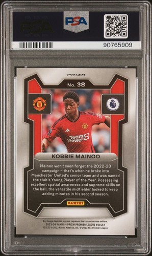 2023-24 Panini Prizm Premier League - Ice Prizm #38 Kobbie Mainoo for ...
