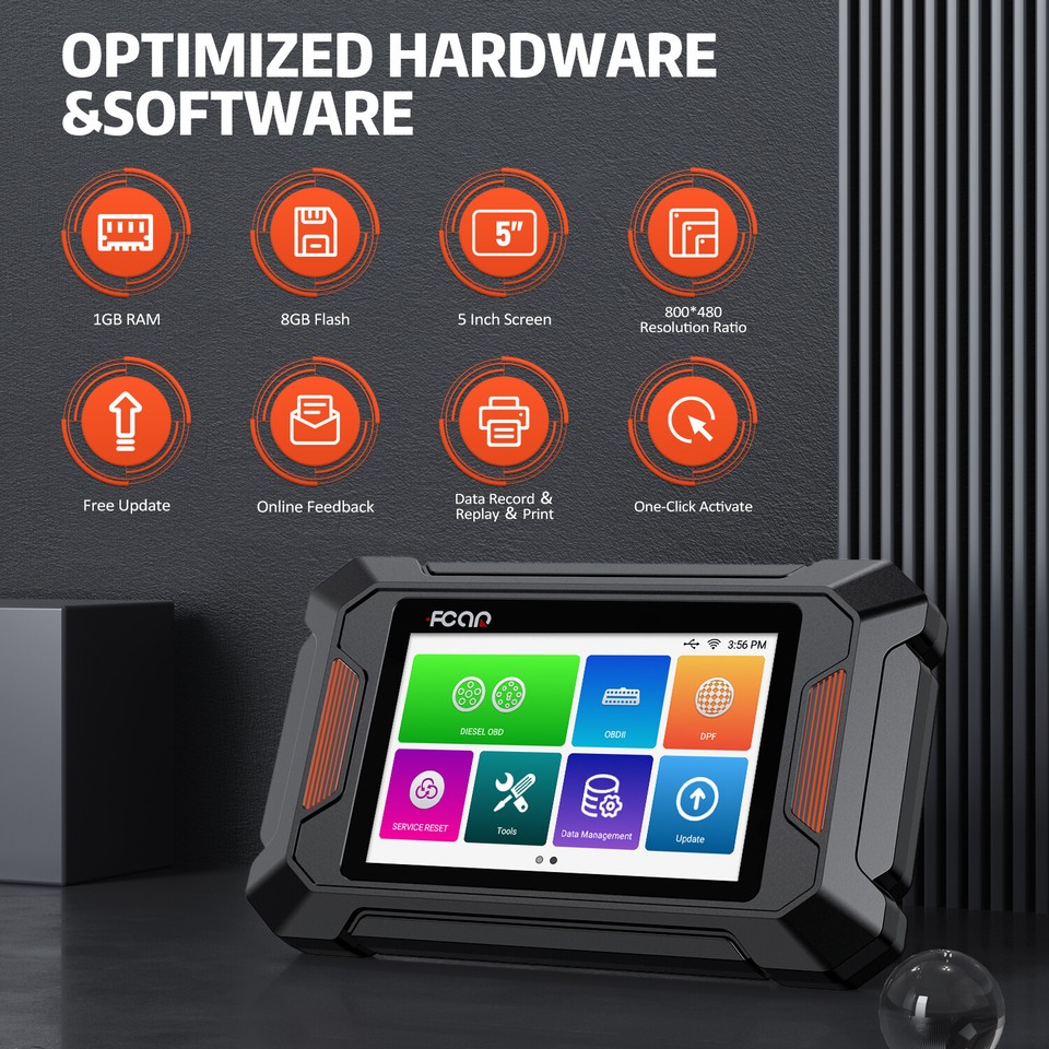 FCAR F802 Heavy Duty Truck Scanner Diesel Diagnostic Scan Tool Full ...