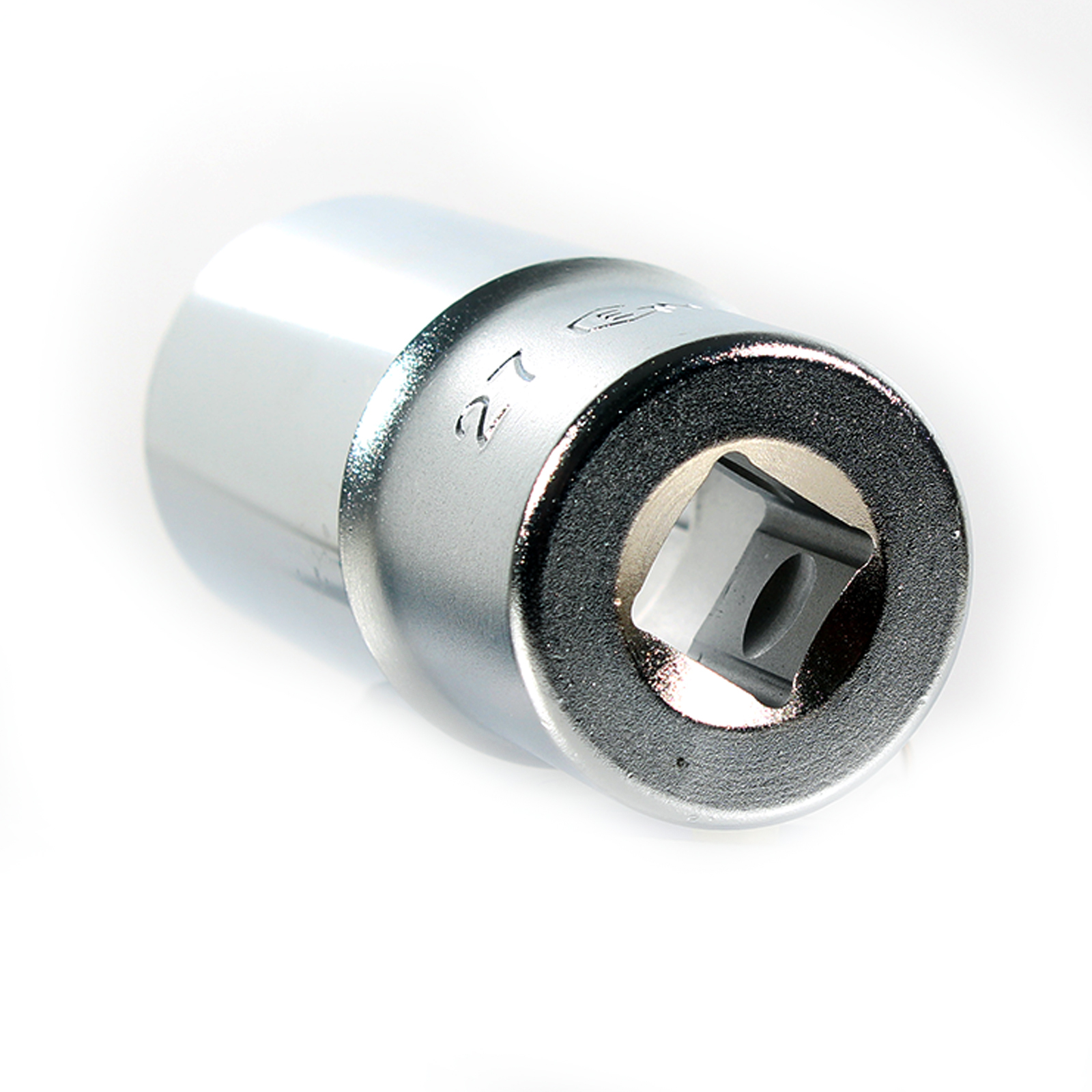 1/2" Dr. Chrome Vanadium Steel 6-Point Metric Deep Long Hand Socket 21 ...