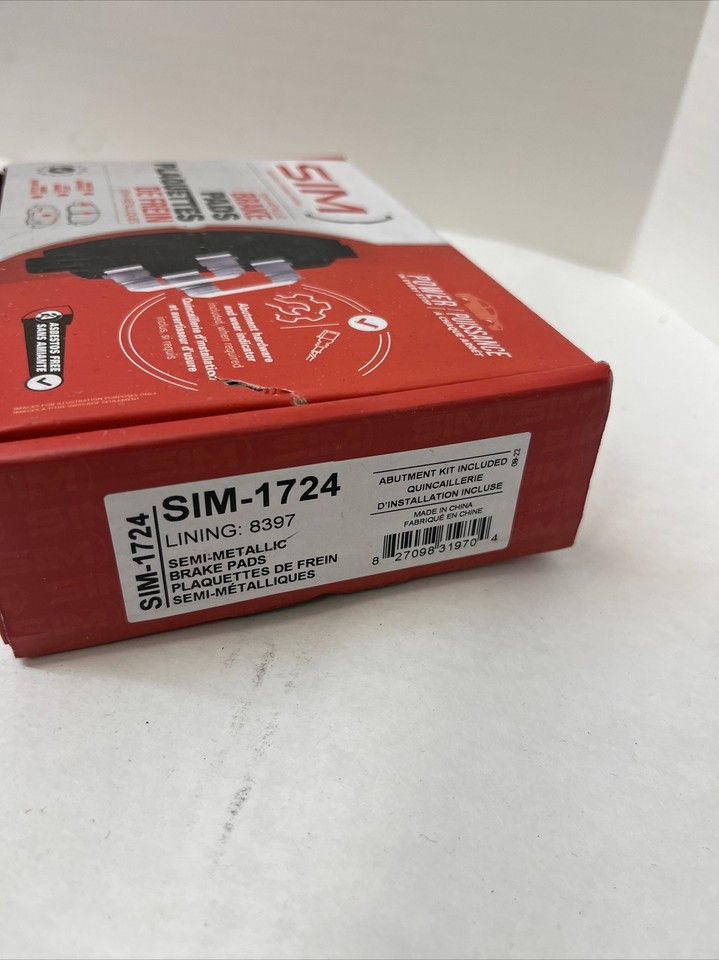 SIM. Brake Pads SIM-1724 | eBay
