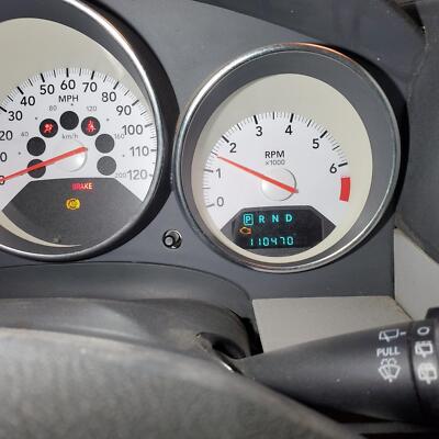 DODGE CALIBER Speedometer MPH, 120 MPH, w/tachometer 07 08 | eBay
