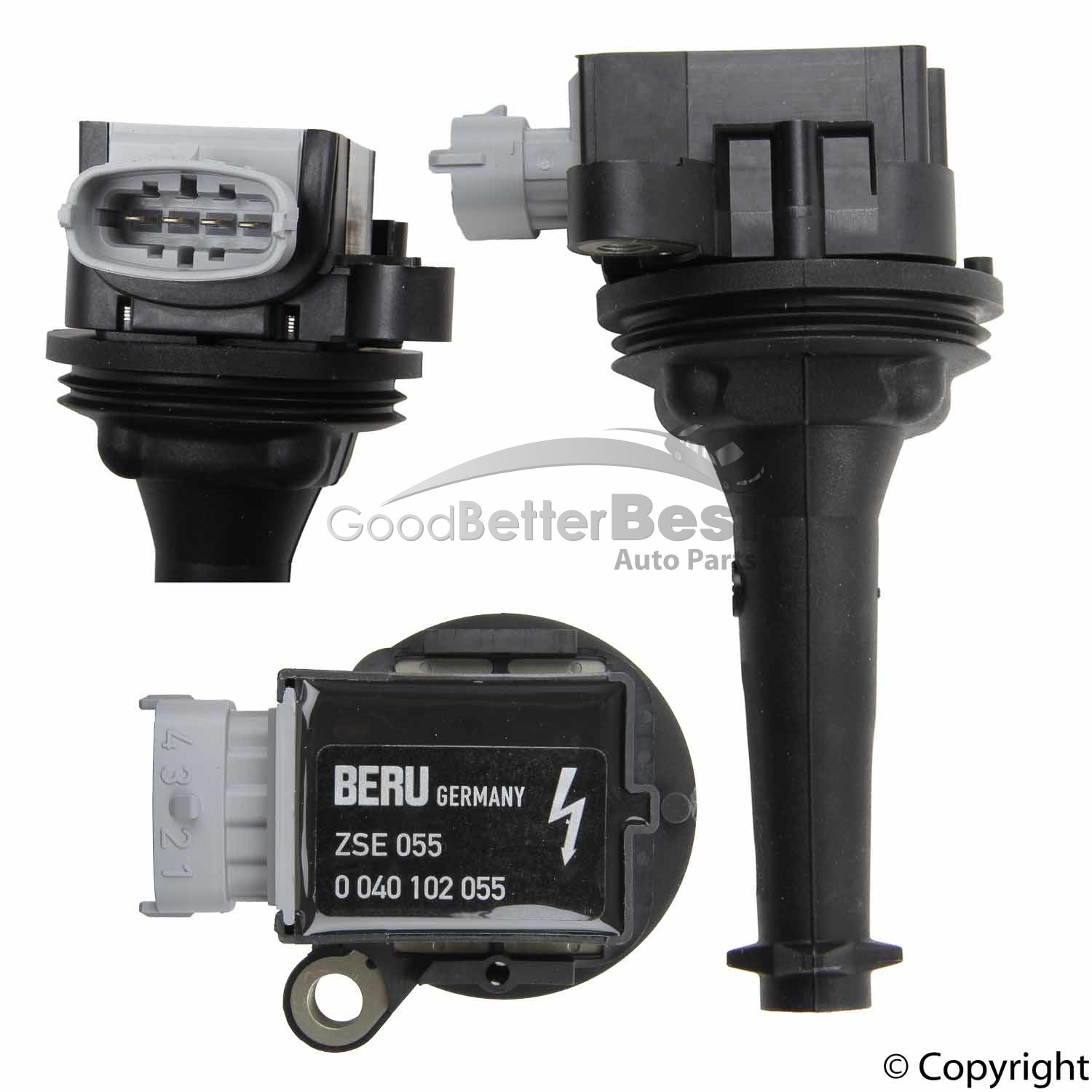 One New Beru Direct Ignition Coil ZSE055 for Volvo C30 C70 S40 S60 V50 ...