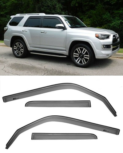 In-Channel Visors For 10-Up Toyota 4Runner Side Vents JDM Window Rain ...